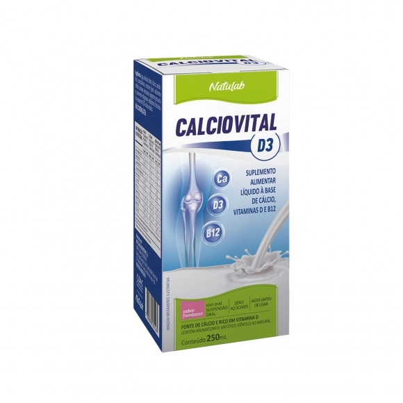 CALCIOVITAL D3 B12 250ML NATULAB | RIOMED DISTRIBUIÇÃO